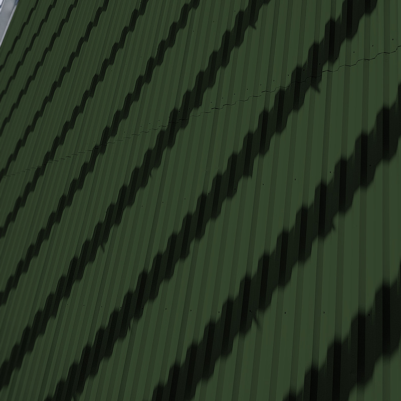 Steel Box Profile Roofing Sheet - 34/1000 - PVC Plastisol Coated