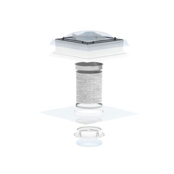 VELUX TCF/TCR 0K14 Flat Roof Sun Tunnel - 14"/35cm