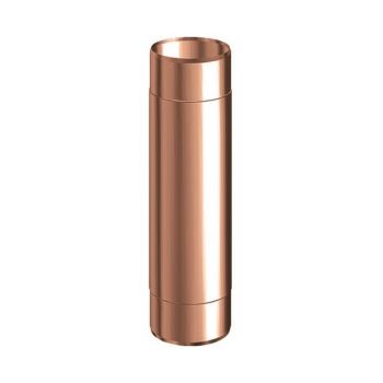 Lindab Natural Copper Guttering - Intermediate Pipe - 1m x 100mm
