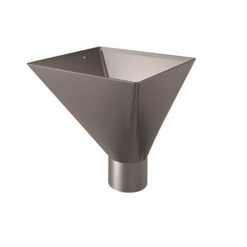 Lindab Steel Guttering - Large Water Hopper - Magestic Galvanised