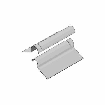 Eternit FarmTec Fibre Cement Two Piece Plain Wing Ridge - 1130mm