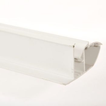 Poly X PVC Roof Glazing End Bar Adapter - White