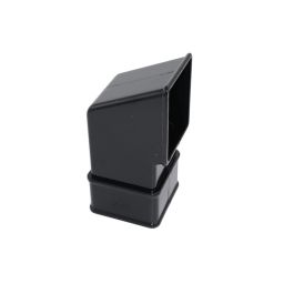 Aquaflow UPVC Squareline Guttering Downpipe Shoe - 65mm x 65mm