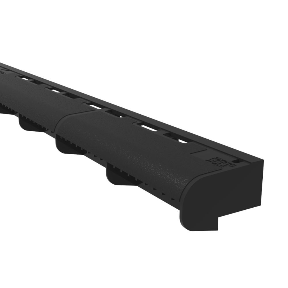 Manthorpe 25mm Over Fascia Vent - 37 x 46 x 1000mm - Black (Pack of 20)