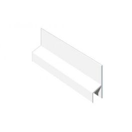 Soffit Board Felt Edge Trim - 40mm - White (5m)