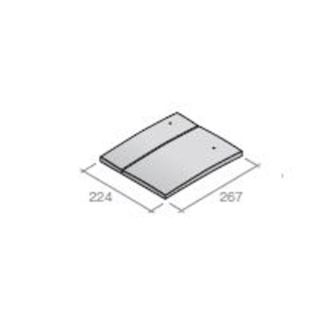 Marley Concrete Third Round Hip Tile - 457mm