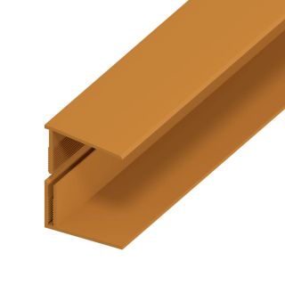 UPVC Shiplap Cladding - Drip Trim - 125mm - Golden Oak (5m)