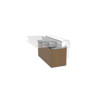 Poly X Rafter Supported Glazing Bar Edge Trim