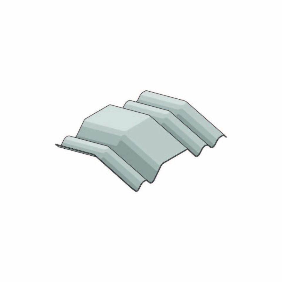 Eternit FarmTec Fibre Cement Ventilated Cranked Crown Sheet