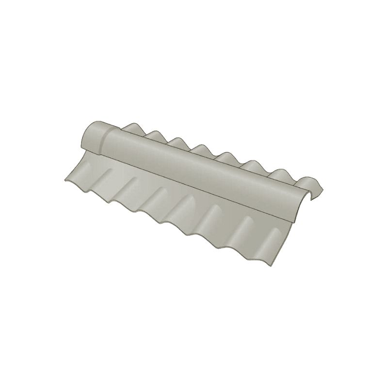 Swisspearl Big Six Fibre Cement Two-Piece Close Fitting Adjustable Ridge