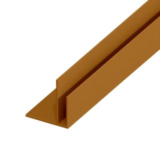 UPVC Shiplap Cladding - Drip Trim - 125mm - Oak (5m)