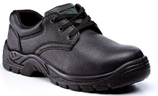 Rugged Terrain - Executive Boat Safety Shoes (S1P SRC) - Black Leather