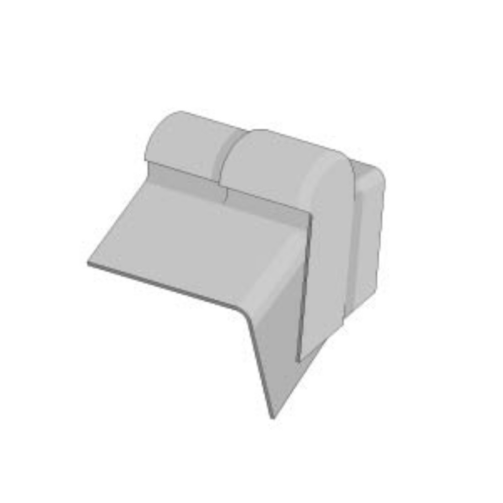 Eternit FarmTec Fibre Cement Two Piece Hooded Ridge Finial