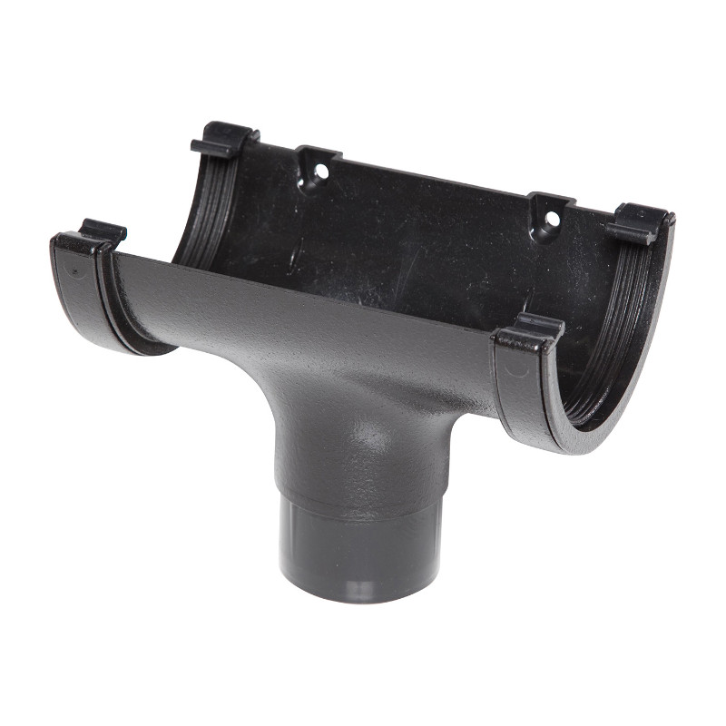Plastic Guttering Cast-iron Effect Half Round - Running Outlet - 114mm ...