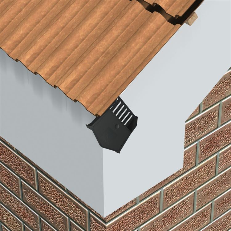 Manthorpe SmartVerge PVCu Rebated Eaves Closure (Pack of 2)