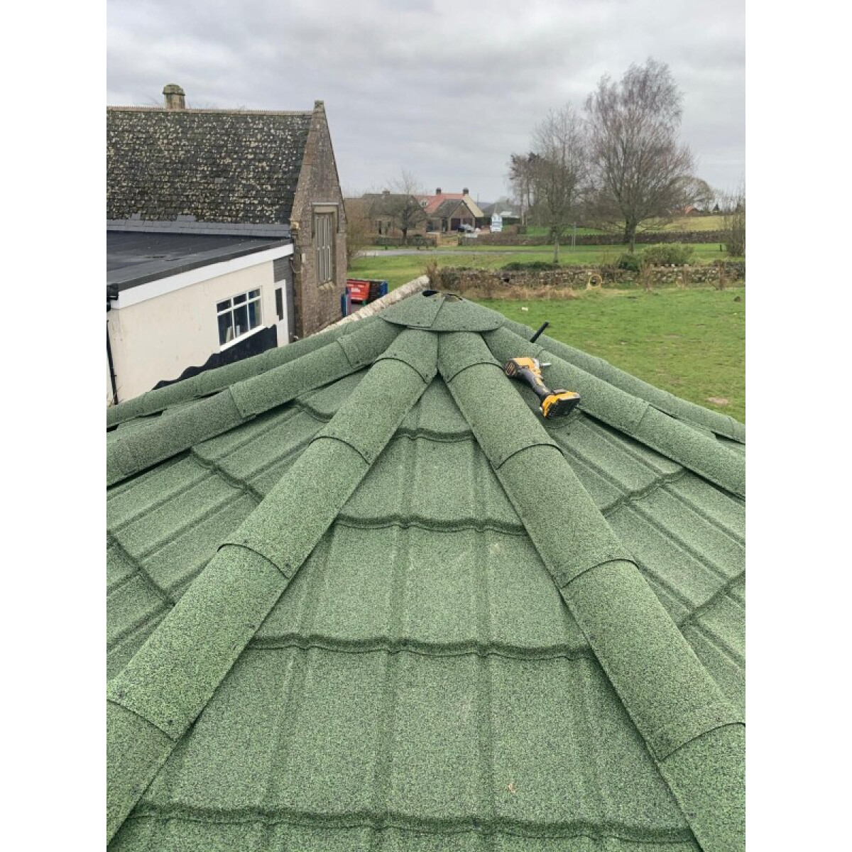 Lightweight Tiles - Granulated Tile - Light Green