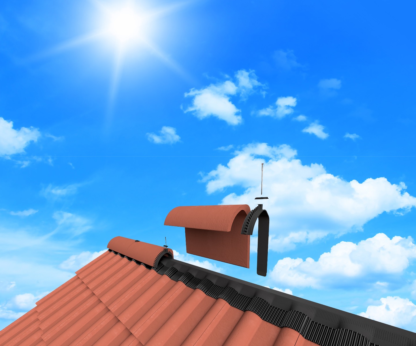 Hambleside Danelaw - Vented Dry Fix Mono Ridge System - 6000mm