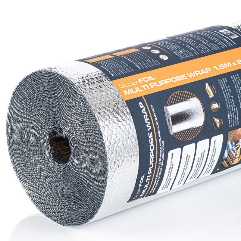 SuperFOIL SFBA Double Foil Single Bubble Insulation - 3mm x 1500mm x 25m
