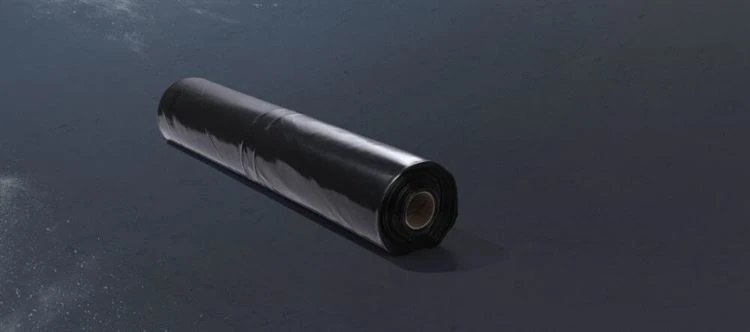 Protec - 1000 Gauge Black Polythene Sheet - 4m x 25m (Pack of 5)