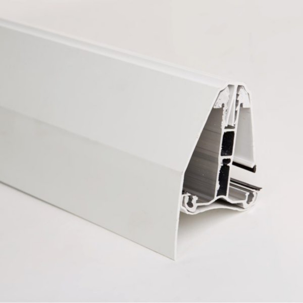 Poly X Economy Self Supporting Glazing Bar Edge Trim - White