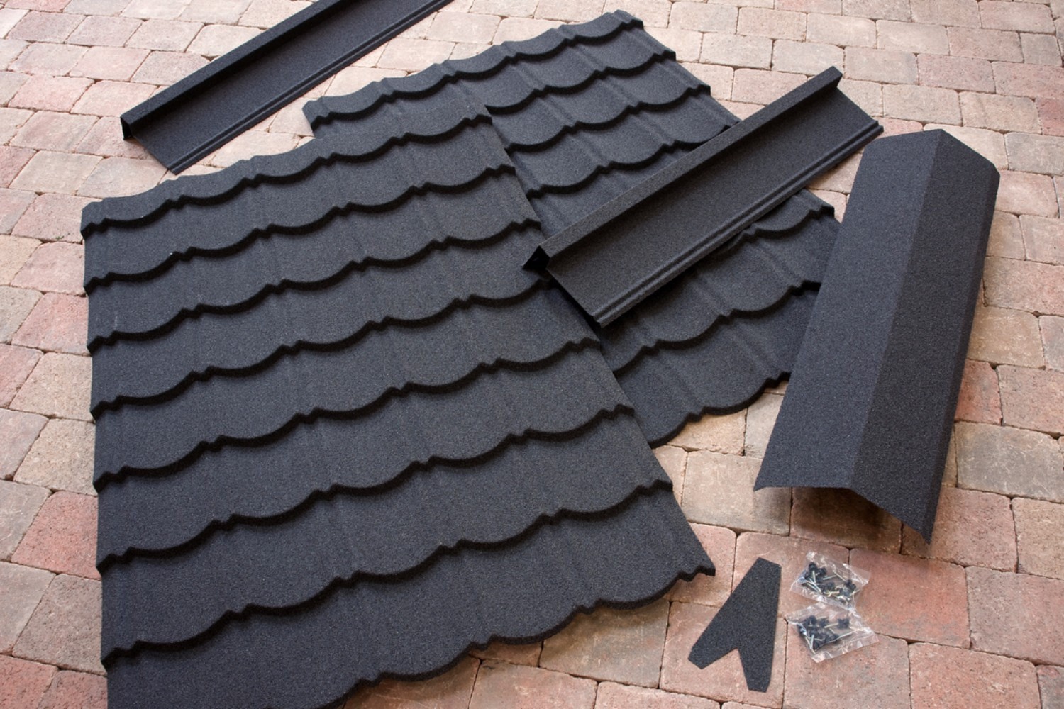 Corotile Metal Roofing Sheet - Barge Cover - Charcoal - 910mm