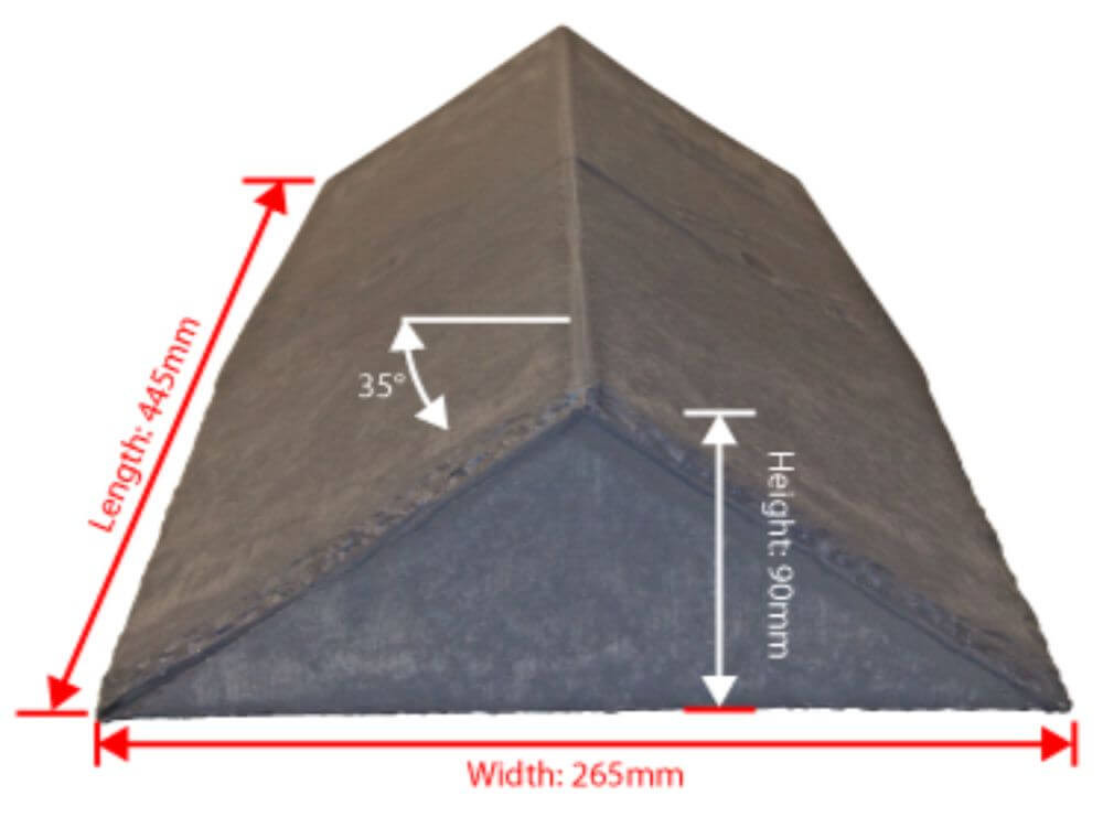 Tapco Synthetic Slate Ridge End Cap - Universal Fitting