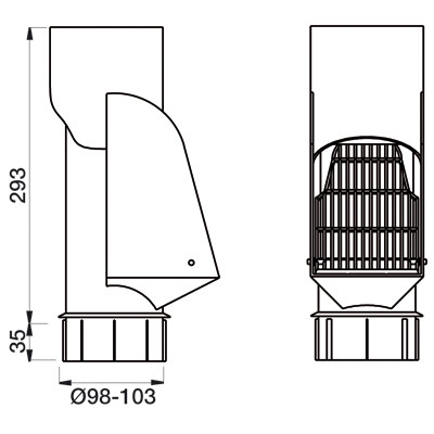 Lindab Guttering - Self-cleaning Leaf Trap (HD Polythene) SLS 100mm