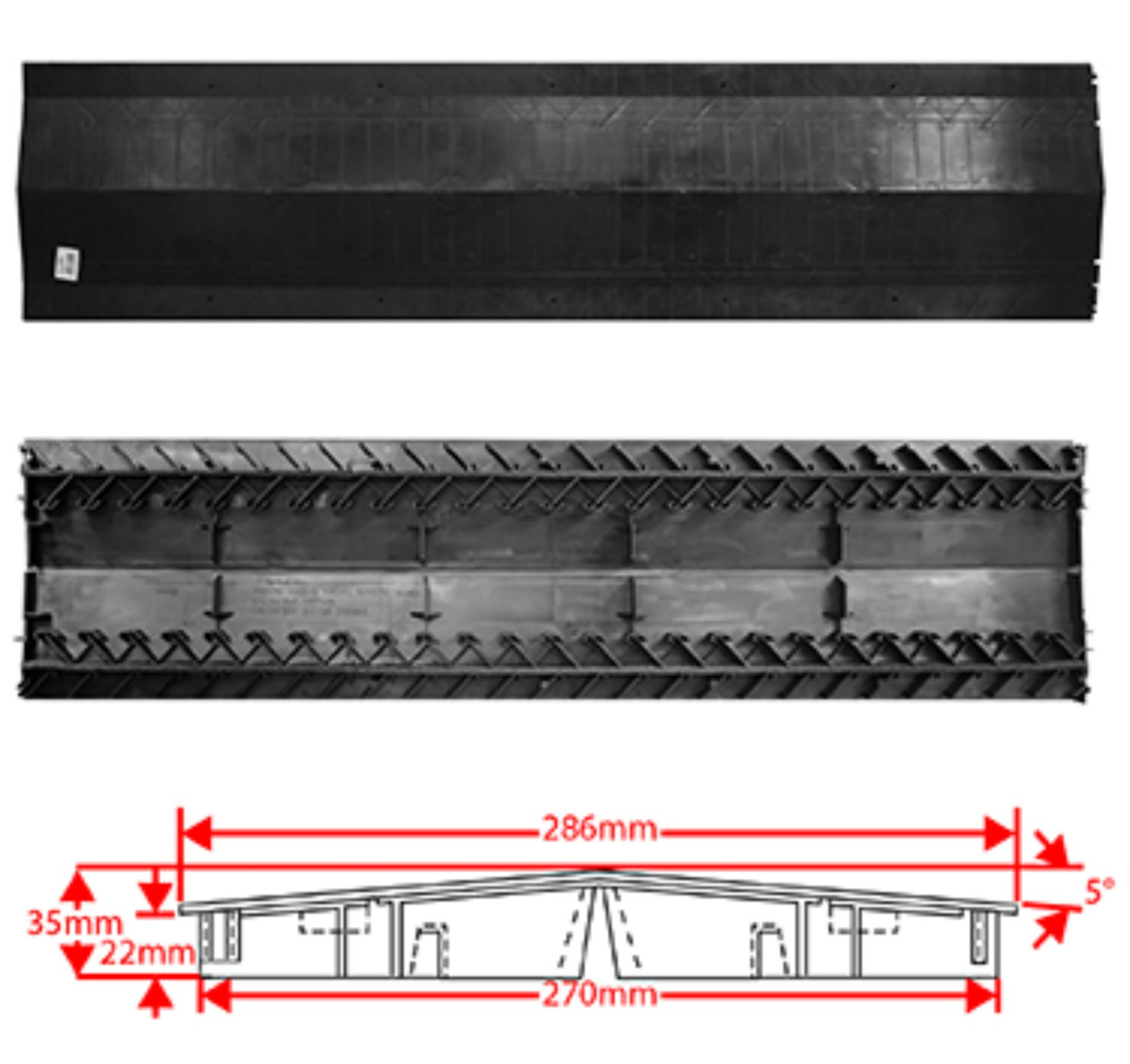 Tapco Synthetic Slate - Ridge Master Plus Vent Inserts (1200mm - 10 Per ...