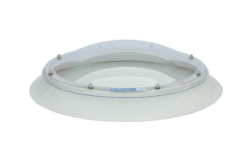 Em-Dome Polycarbonate Skylight to Suit Builders Upstand - Circular