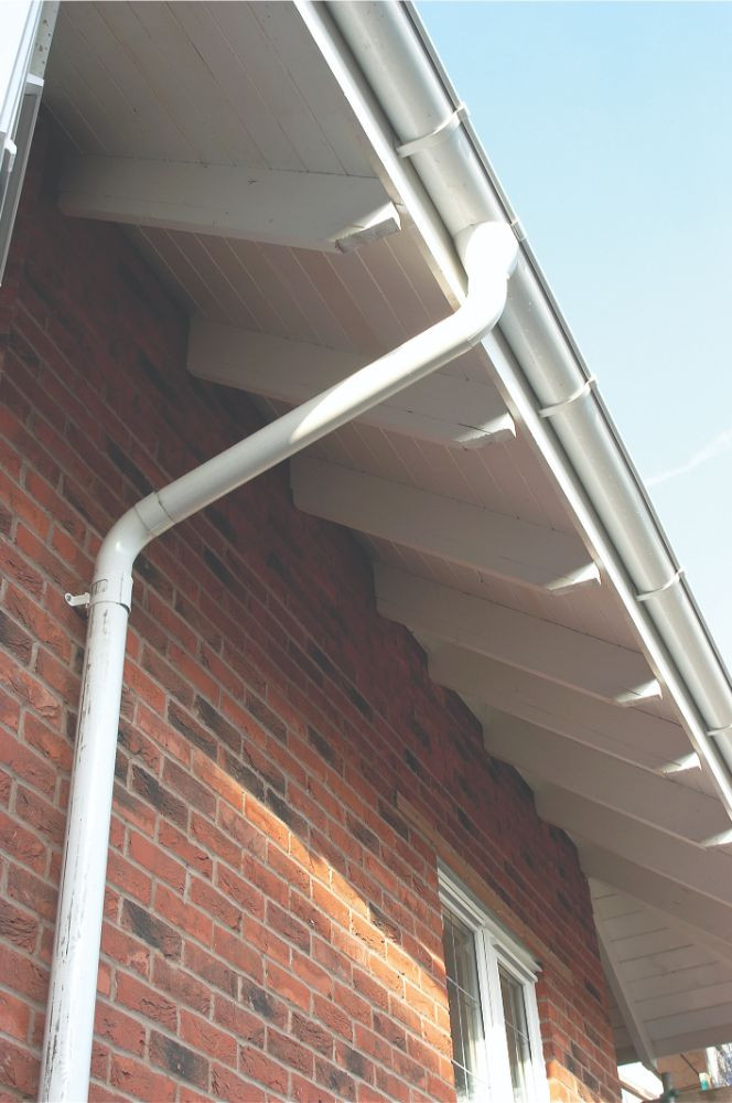 Lindab Steel Guttering - Downpipe Bend with Socket
