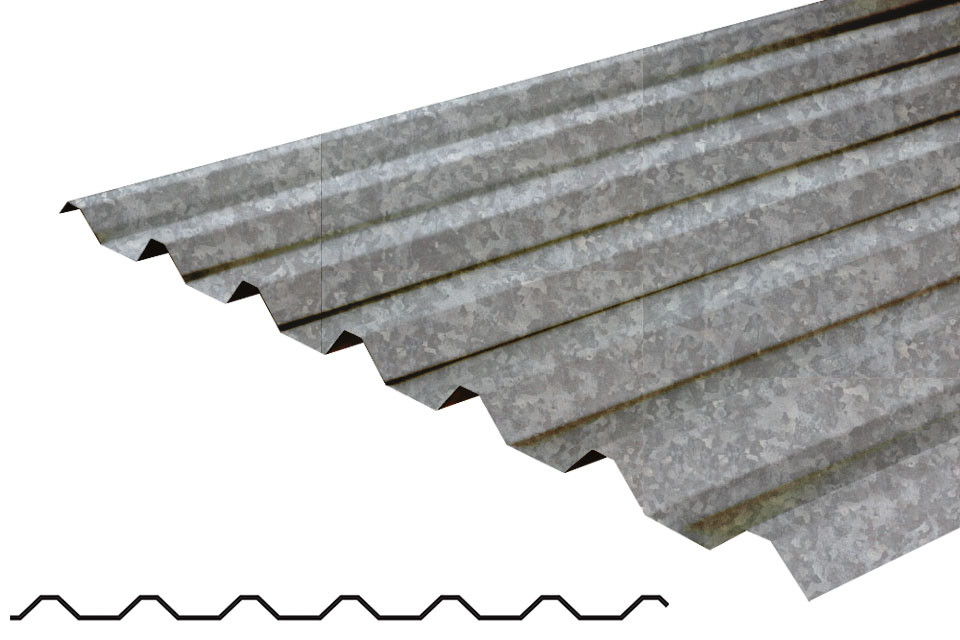 Galvanised Steel Box Profile Roofing Sheet (34/1000) - 0.5mm / 0.7mm