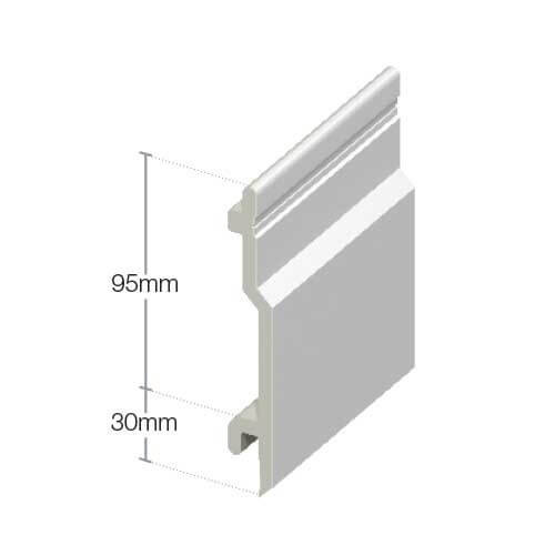 Open V UPVC Cladding Board - 100mm - Rosewood (5m)